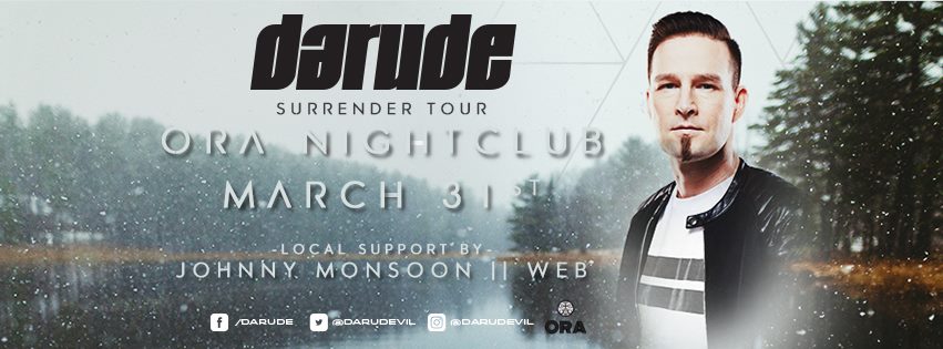 Win a Pair of Tickets to See Darude's Surrender Tour at Ora Nightclub!